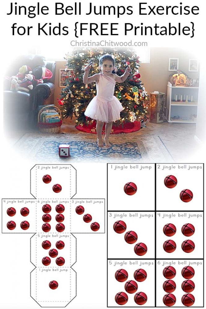 Jingle Bell Jumps Exercise for Kids {FREE Printable}