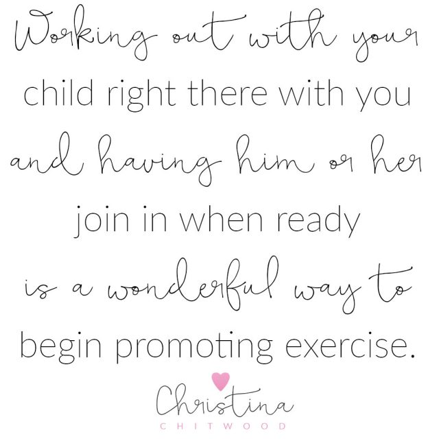 "Working out with Your Child" Word Art {Free Printable}